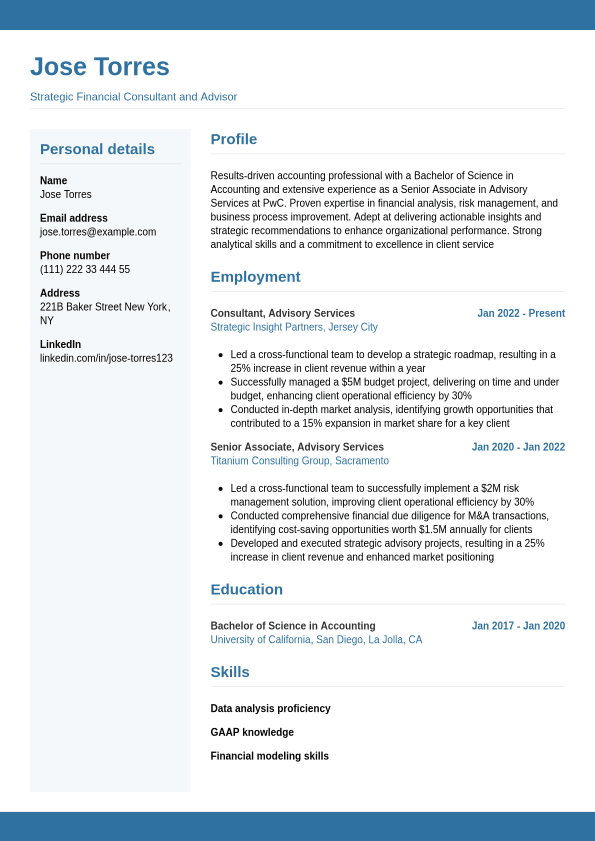Resume Examples | Jobseeker