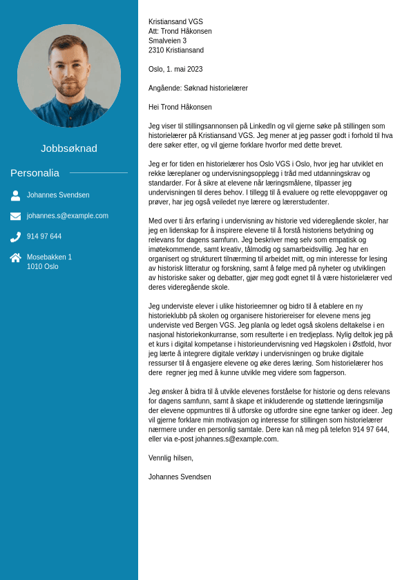 Butikkmedarbeider jobbsøknad eksempel | Jobseeker