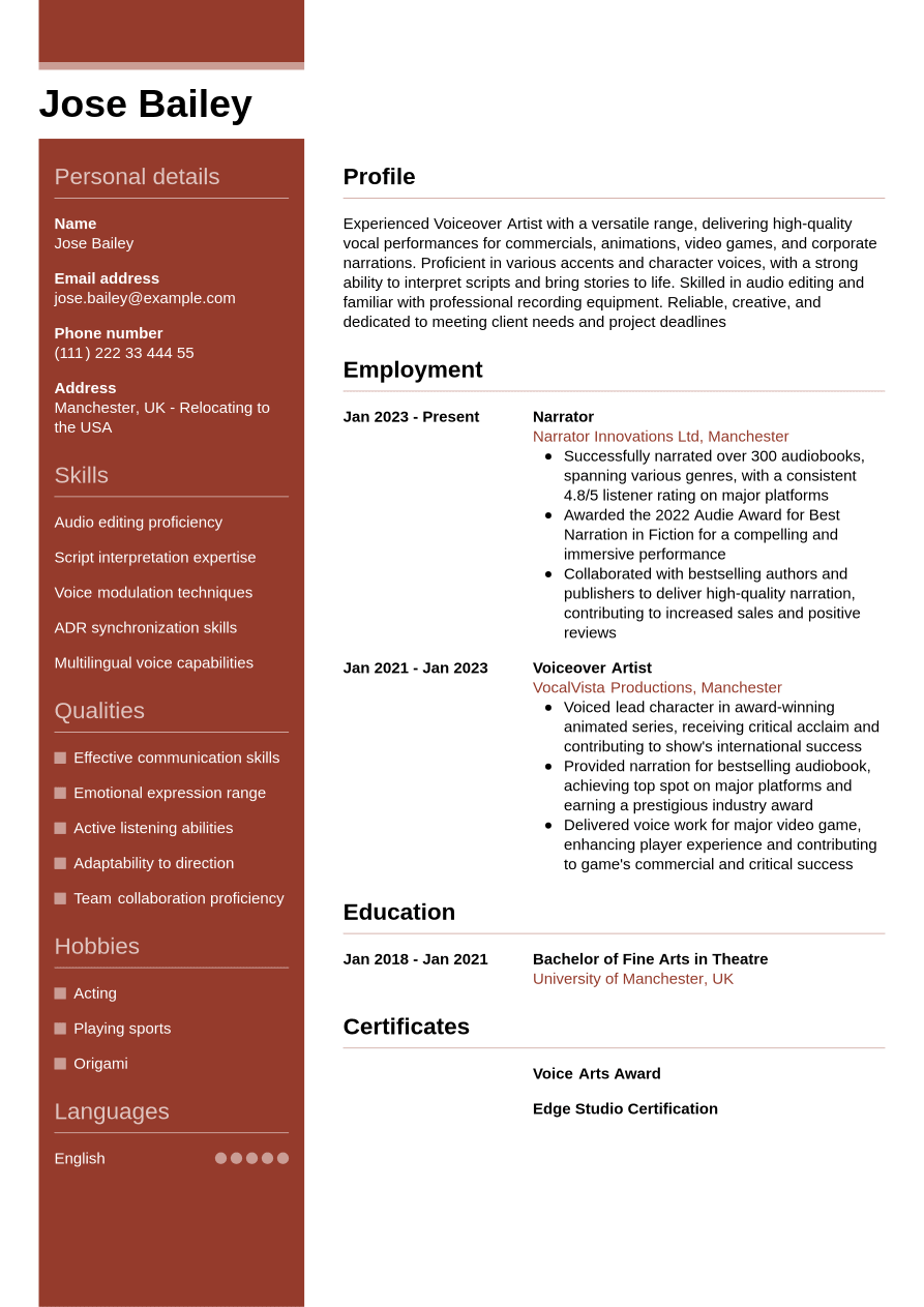 Netflix Resume Example | Jobseeker