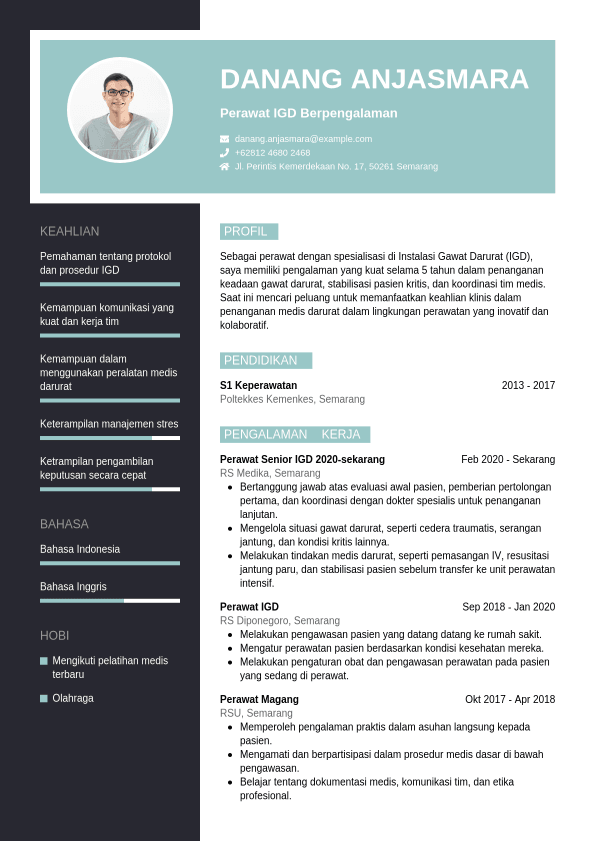 Contoh CV Perawat | Jobseeker
