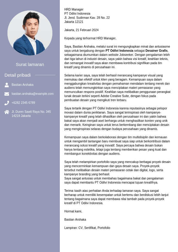 Contoh Surat Lamaran Magang | Jobseeker