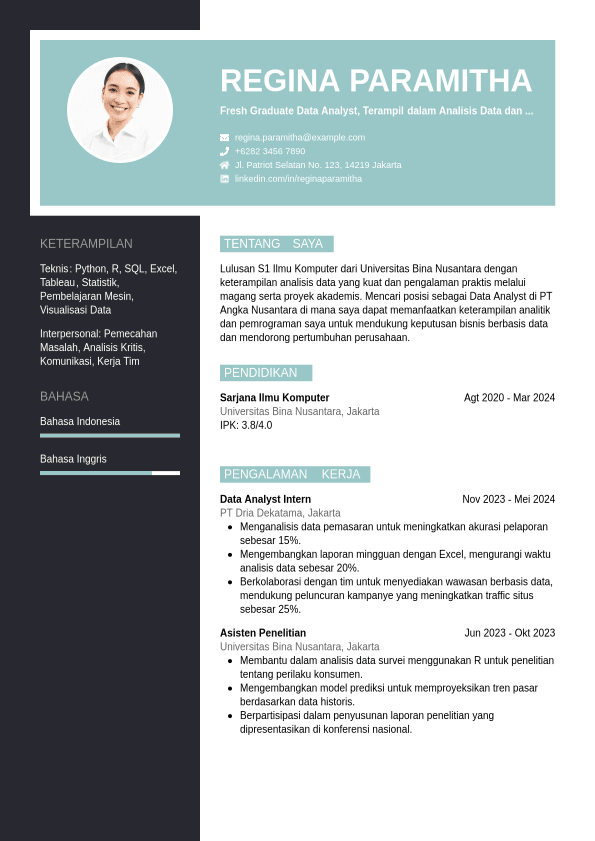 Contoh CV Fresh Graduate | Jobseeker