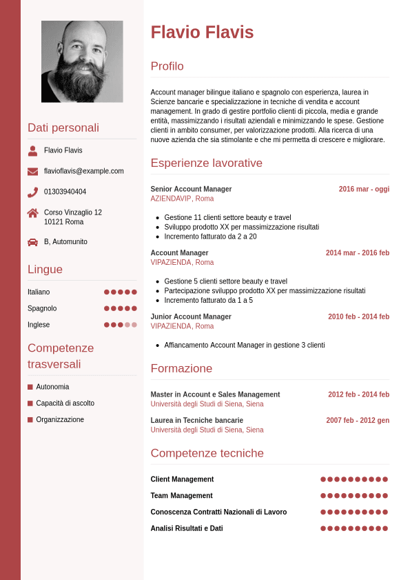 Modelli di curriculum vitae | Jobseeker