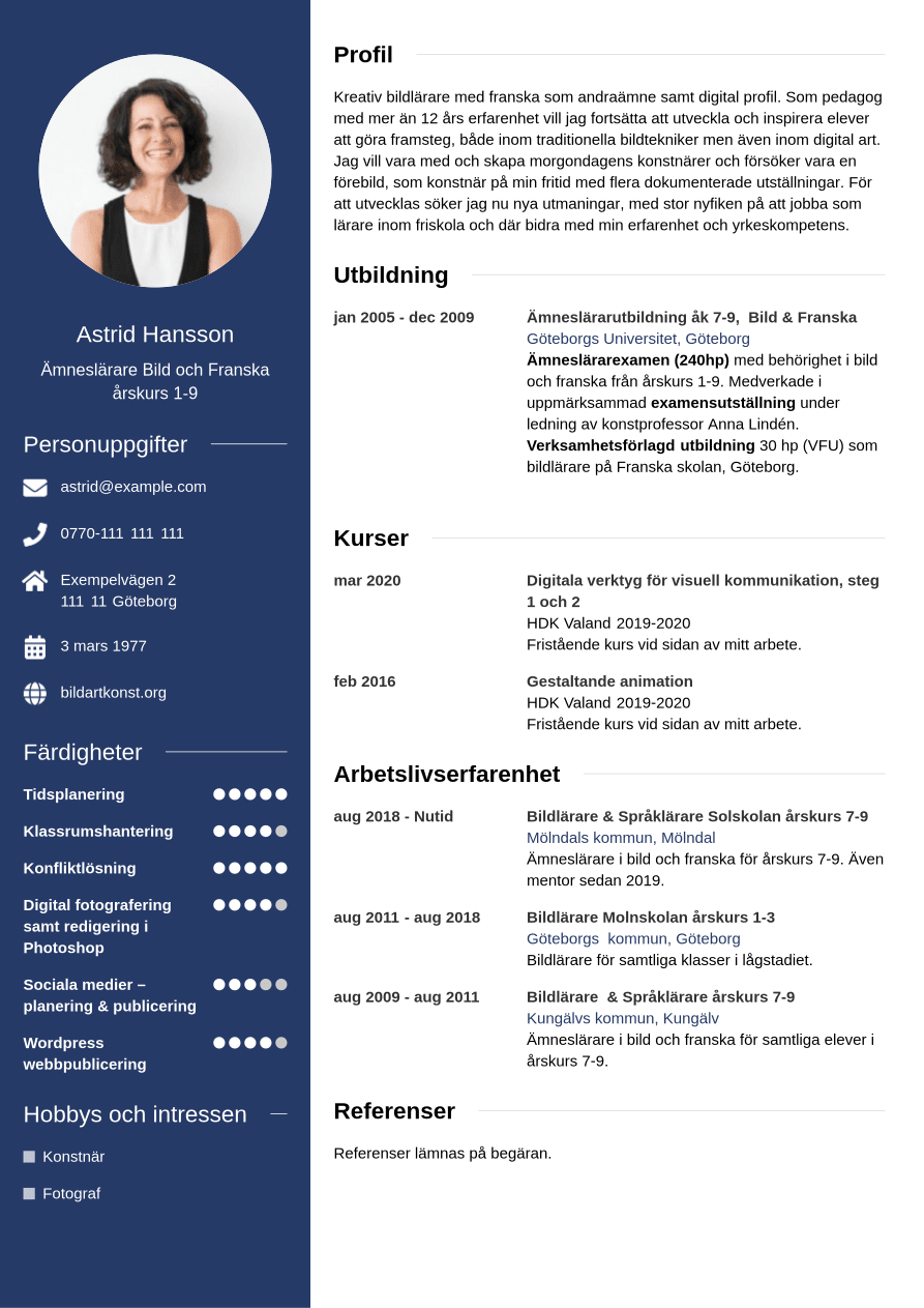 CV-mallar | Jobseeker