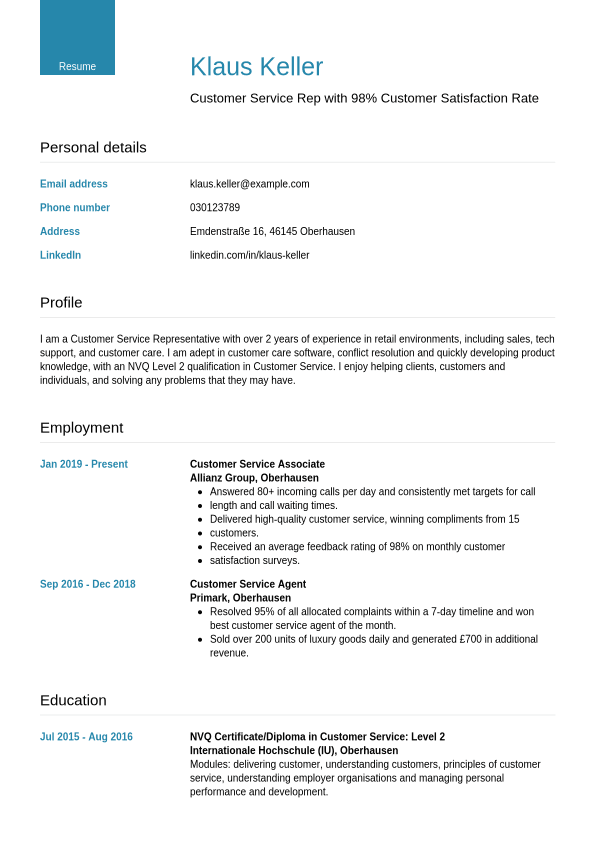 Modele de CV profesionale | Jobseeker