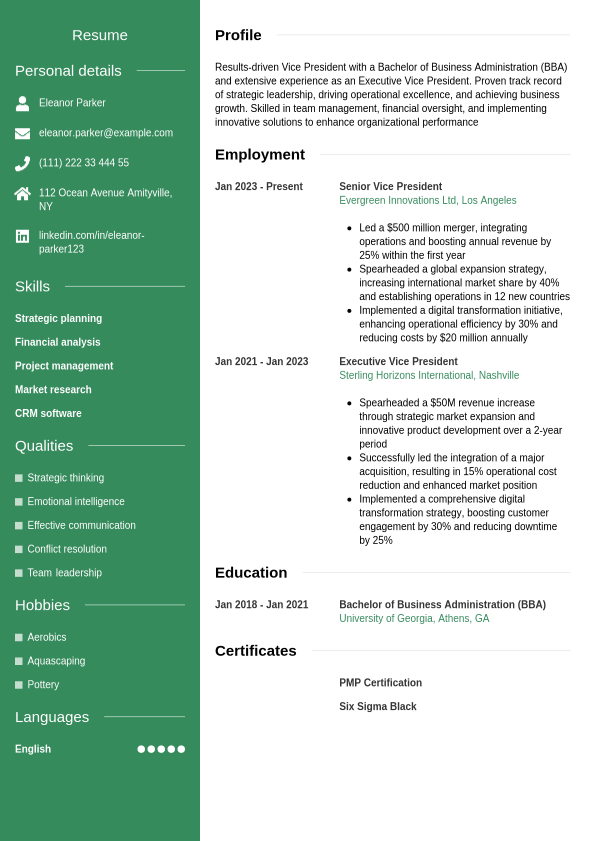 Resume Examples | Jobseeker