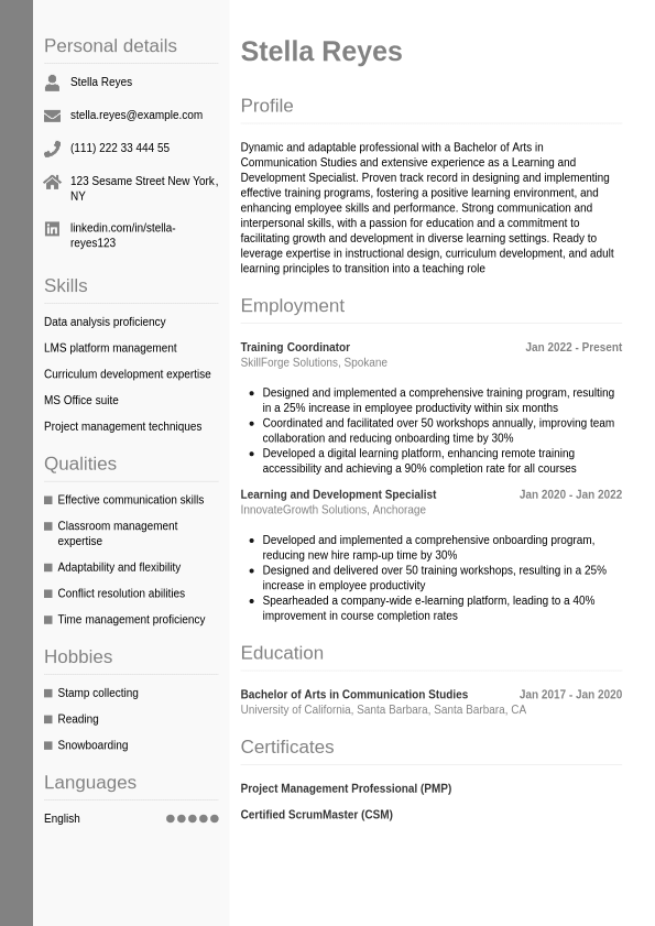 Apple Resume Example | Jobseeker