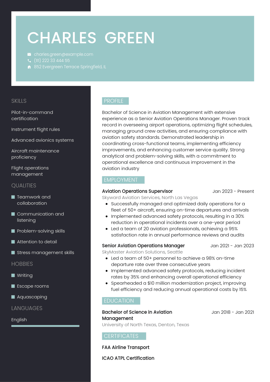 Aviation Resume Writing Guide & Tips | Jobseeker
