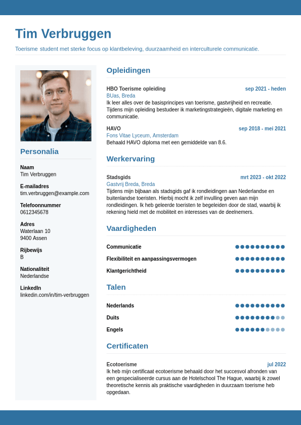 CV voorbeelden | Jobseeker