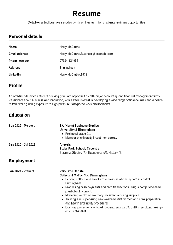 Student CV Writing Guide & Tips | Jobseeker