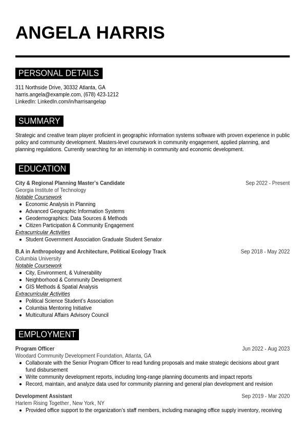 Professional Resume Templates for 2024 | Jobseeker