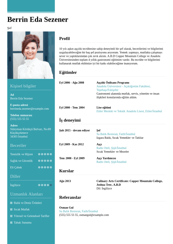 CV örnekleri | Jobseeker