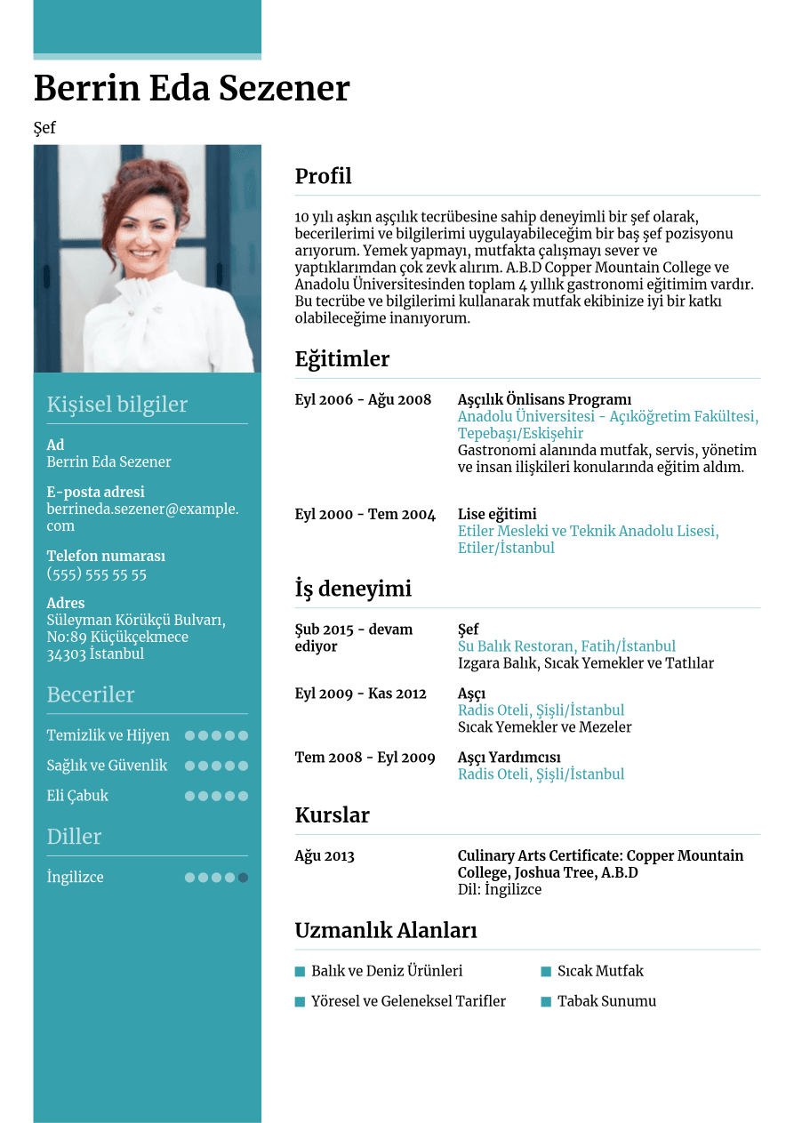 CV Şablonları ve Tasarımları | Jobseeker
