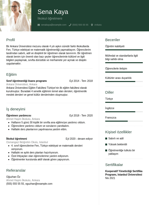 CV örnekleri | Jobseeker