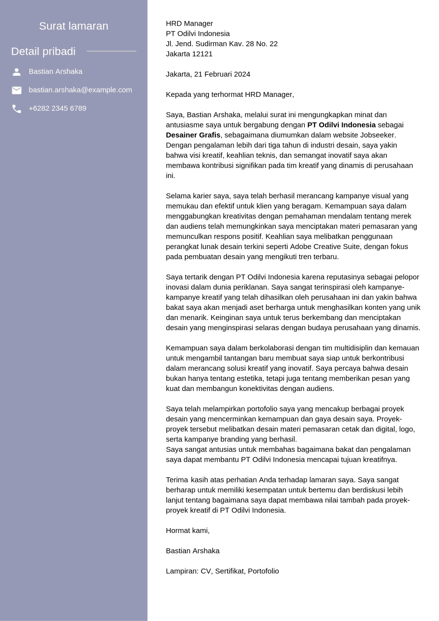 Buat surat lamaran kerja yang mengesankan rekruter da | Jobseeker