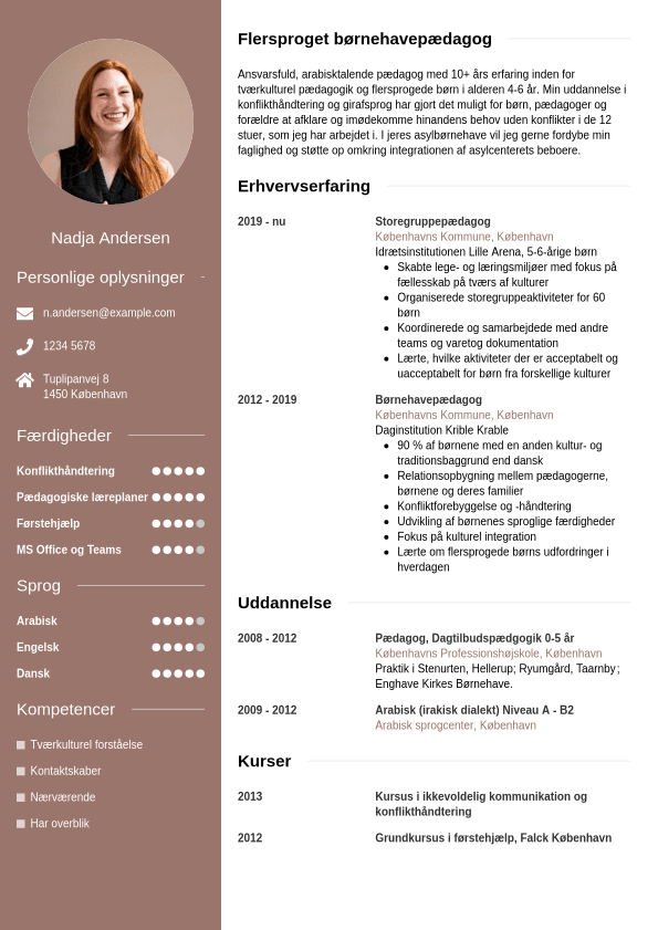 CV-eksempel ung under 18 | Jobseeker