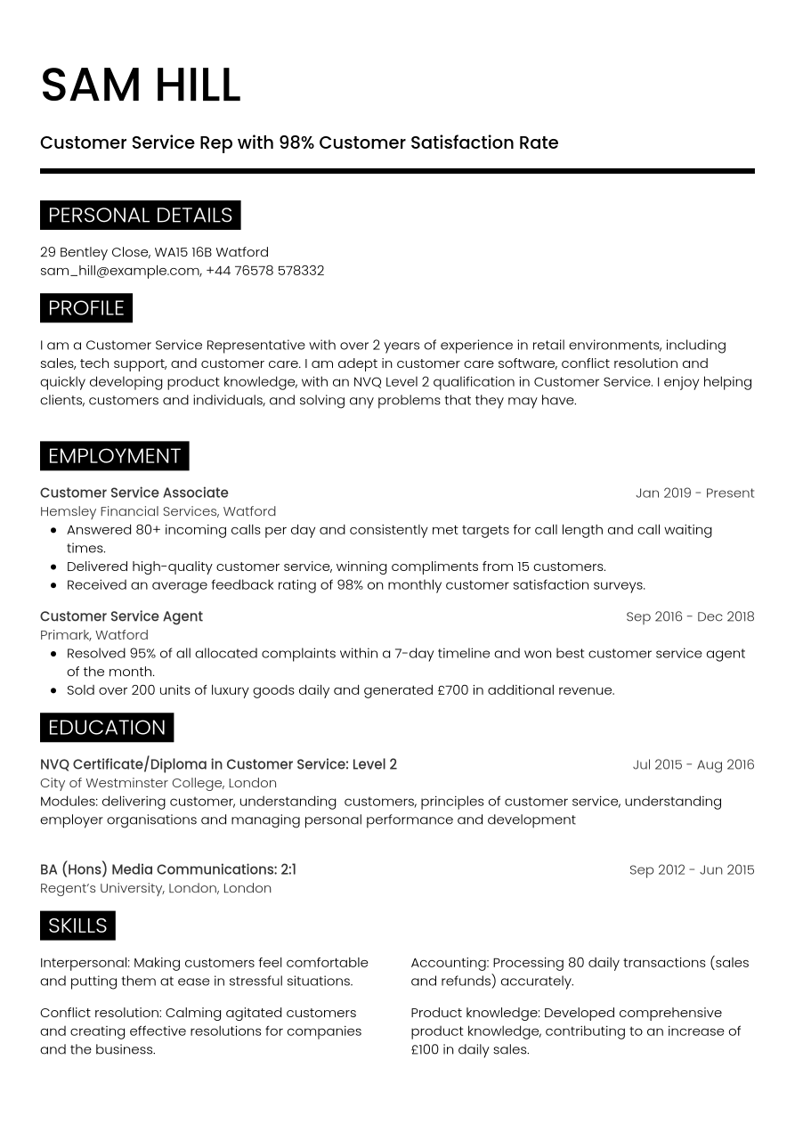 Create your professional CV in minutes | Jobseeker
