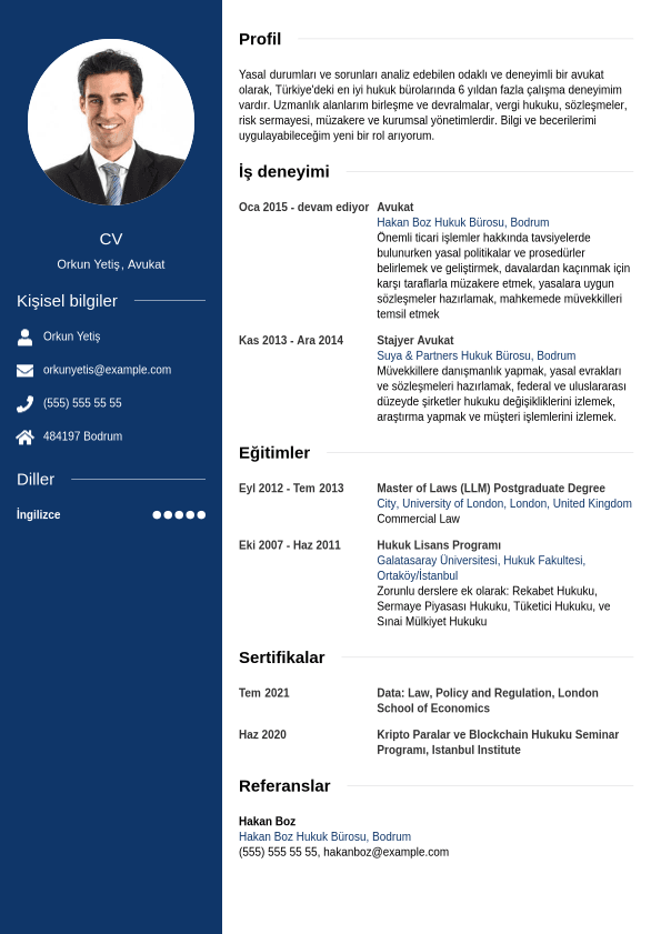 CV örnekleri | Jobseeker