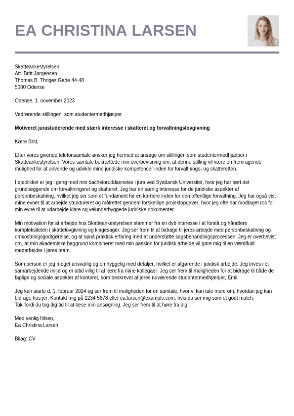 Lærer Ansøgning Eksempel | Jobseeker