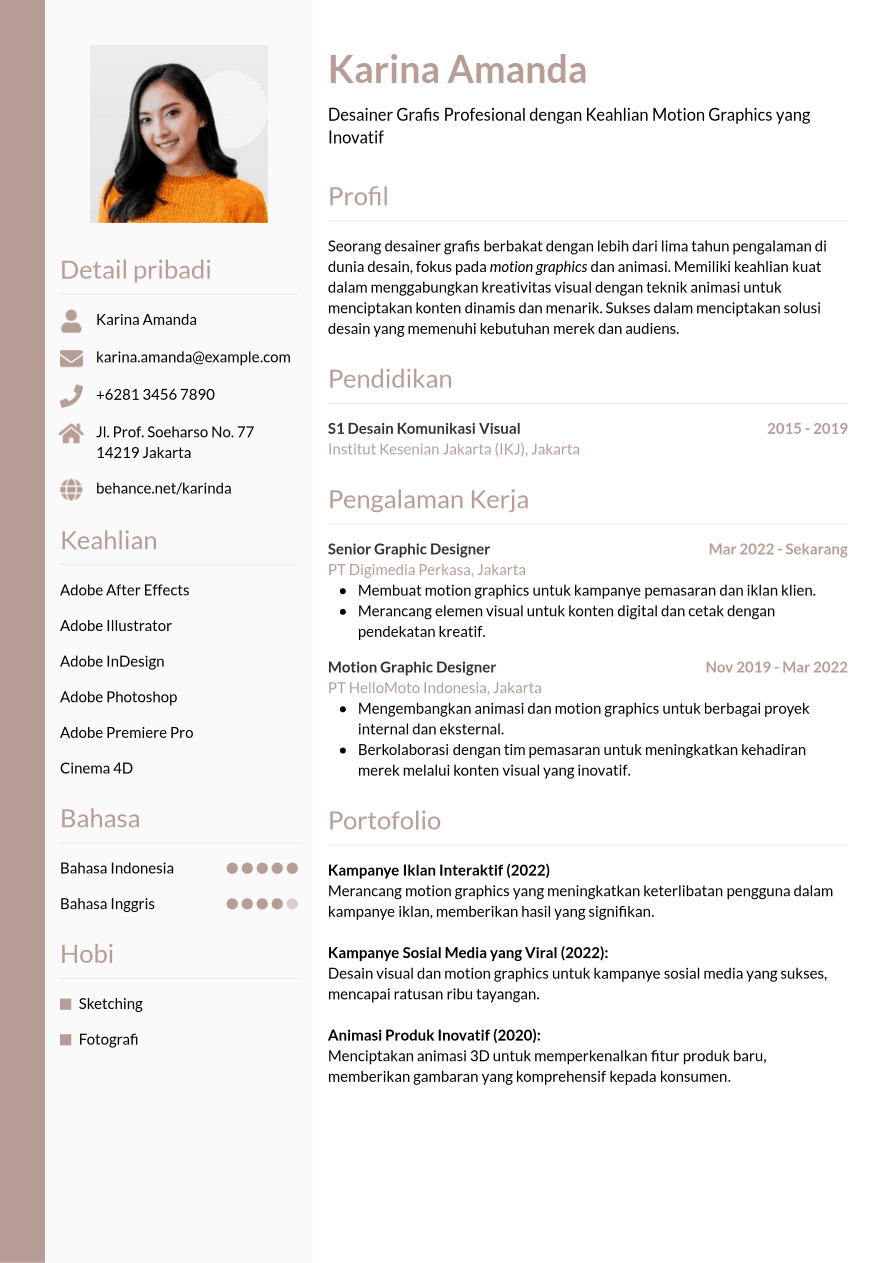 Template CV | Jobseeker