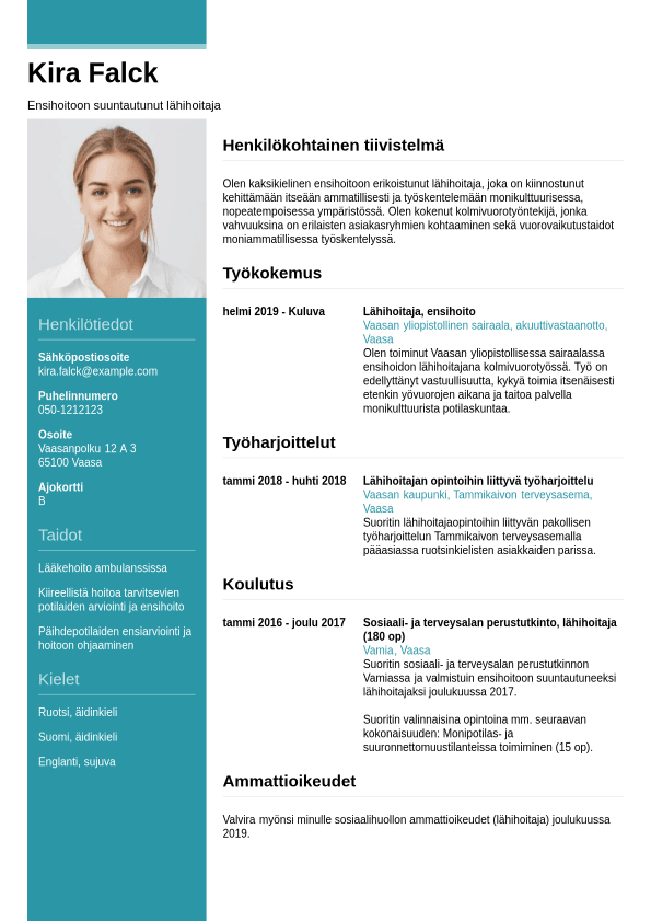 Luo ammattimainen CV muutamassa minuutissa | Jobseeker
