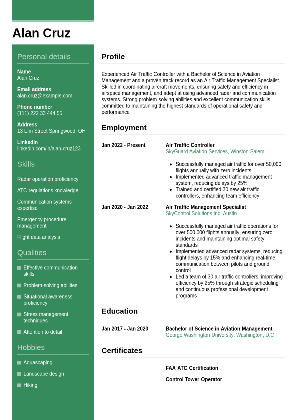 Resume examples | Jobseeker