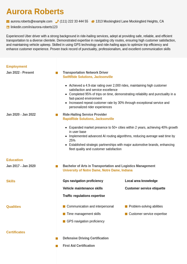 Google Resume Example | Jobseeker