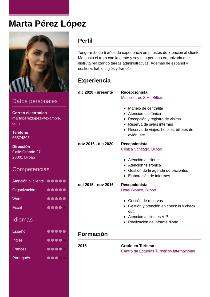 Crea tu curriculum vitae profesional en minutos | Jobseeker