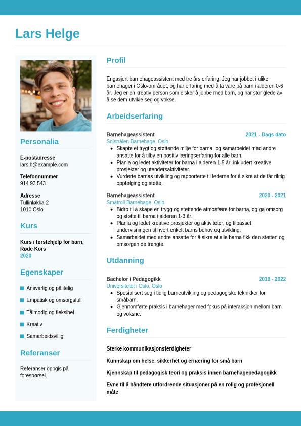 CV-eksempler | Jobseeker
