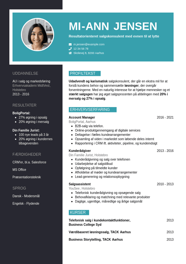 CV-skabeloner | Jobseeker