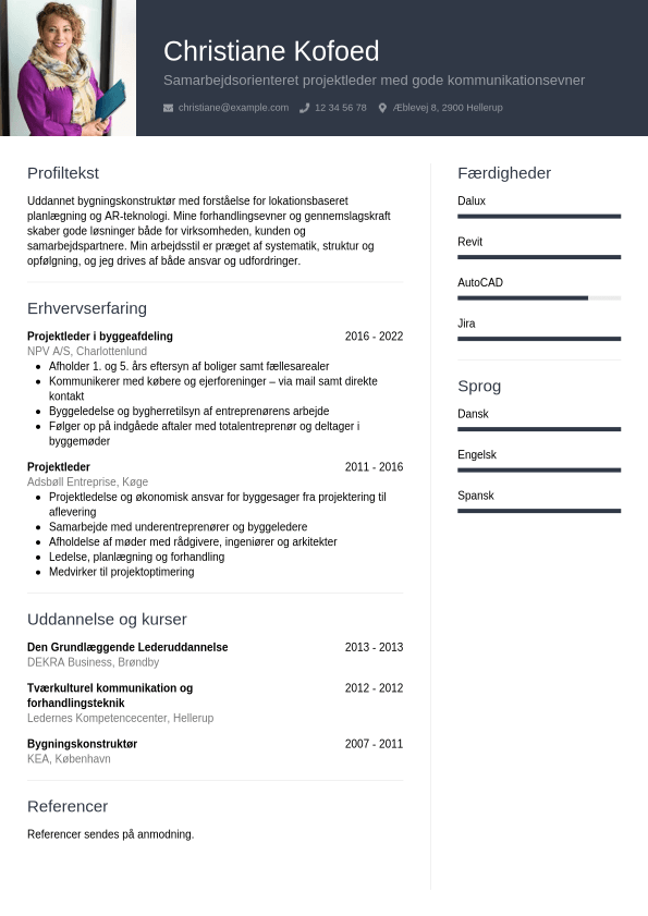 Eksempler på CV’er | Jobseeker