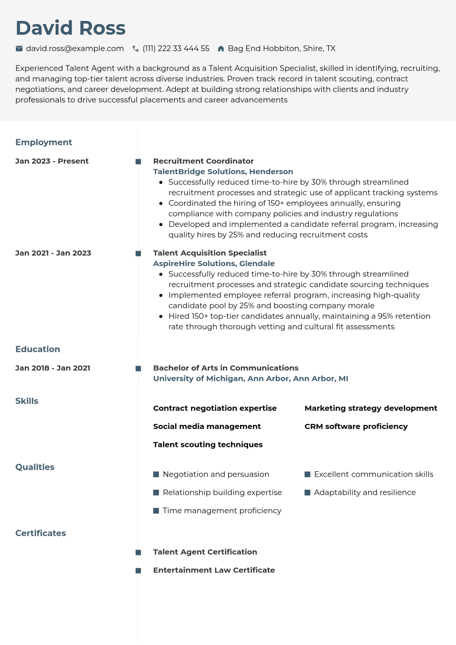 Resume examples | Jobseeker