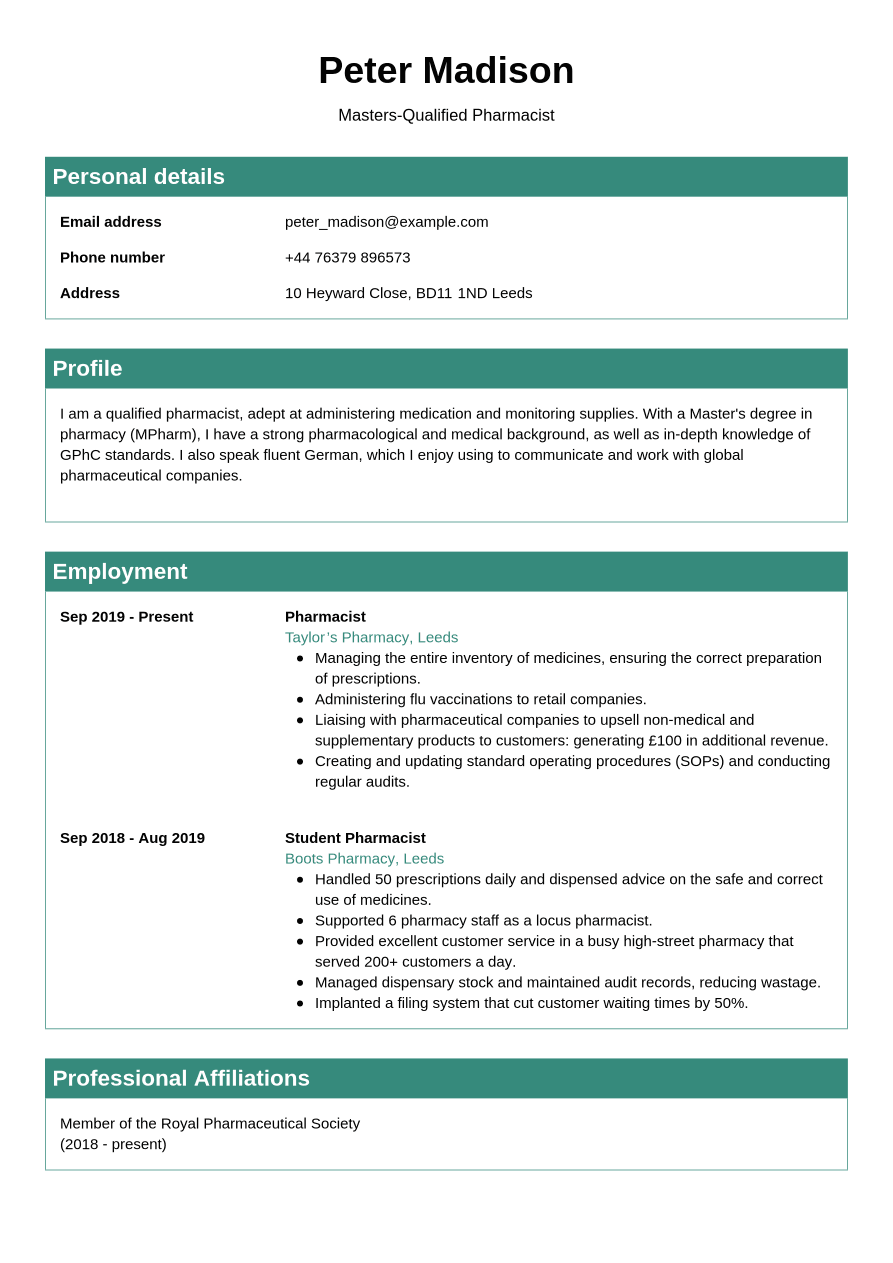 Create your professional CV in minutes | Jobseeker