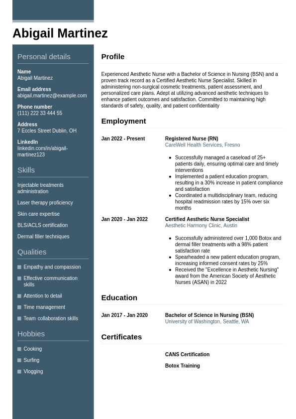 Resume examples | Jobseeker