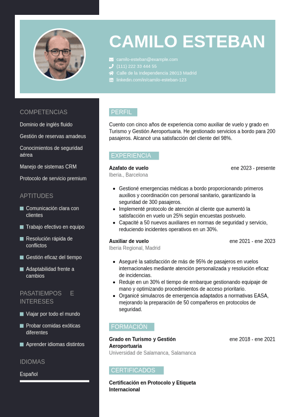 Currículum para Emirates ejemplo y consejos | Jobseeker