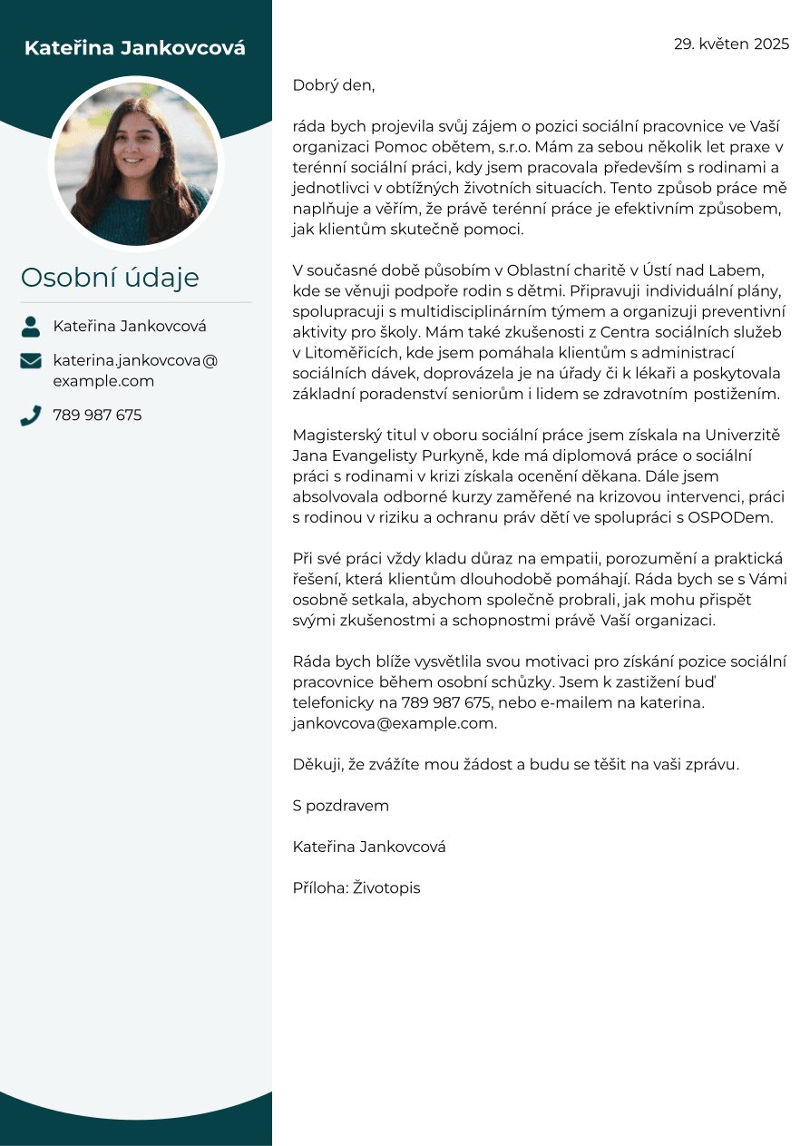 Motivační dopis pro studenty: Praktické ukázky | Jobseeker