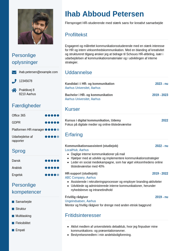 Eksempler på CV’er | Jobseeker