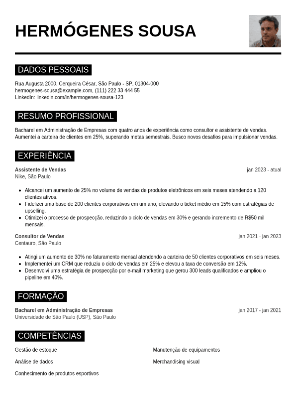 Currículo para Decathlon: guia e exemplos | Jobseeker