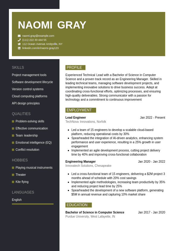 Resume Examples | Jobseeker