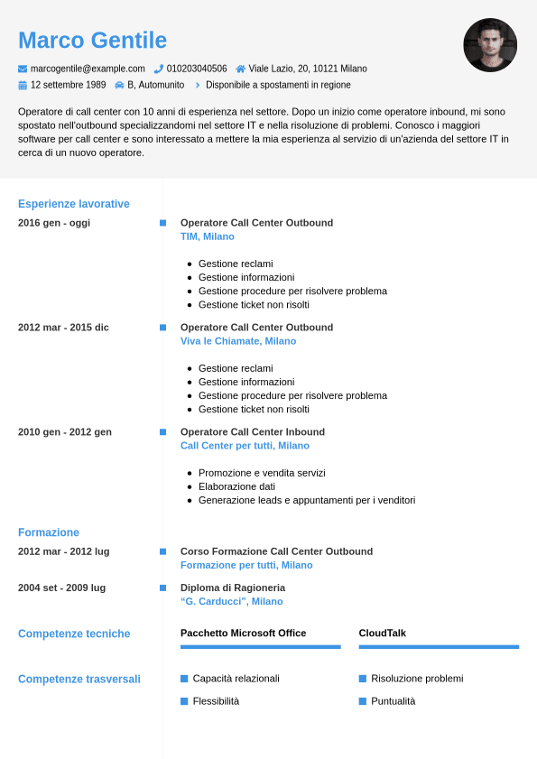 Modelli di curriculum vitae | Jobseeker