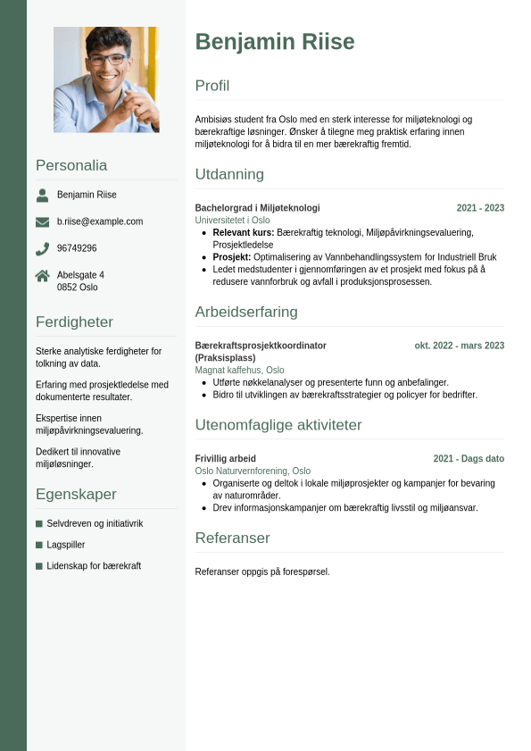 CV-eksempler | Jobseeker