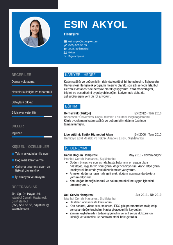 CV örnekleri | Jobseeker