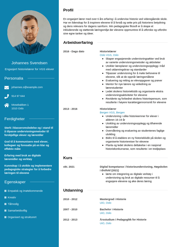 CV-eksempler | Jobseeker