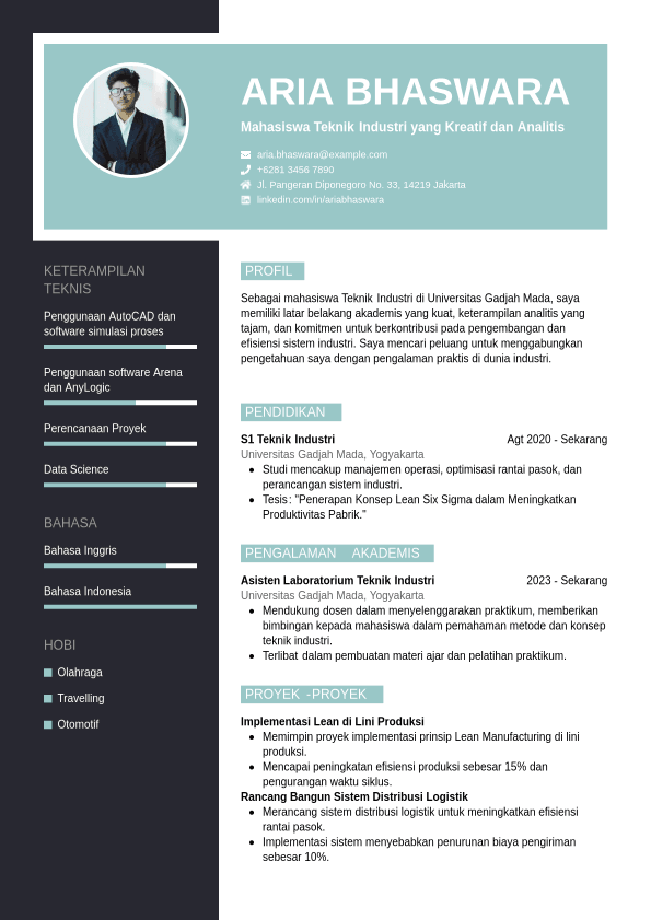 Contoh CV Mahasiswa | Jobseeker