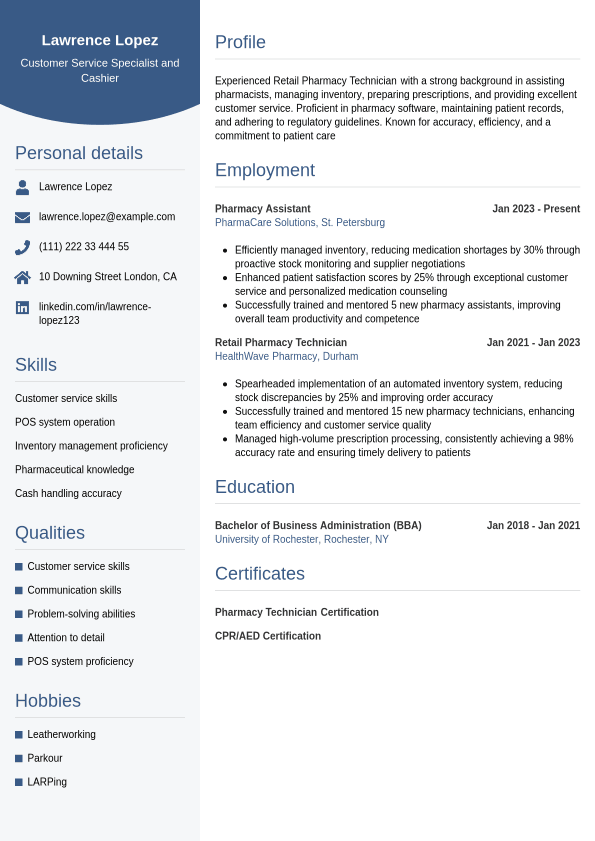Resume examples | Jobseeker