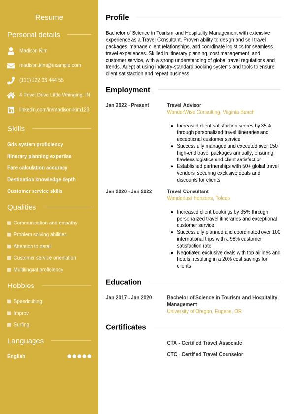 Resume Examples | Jobseeker