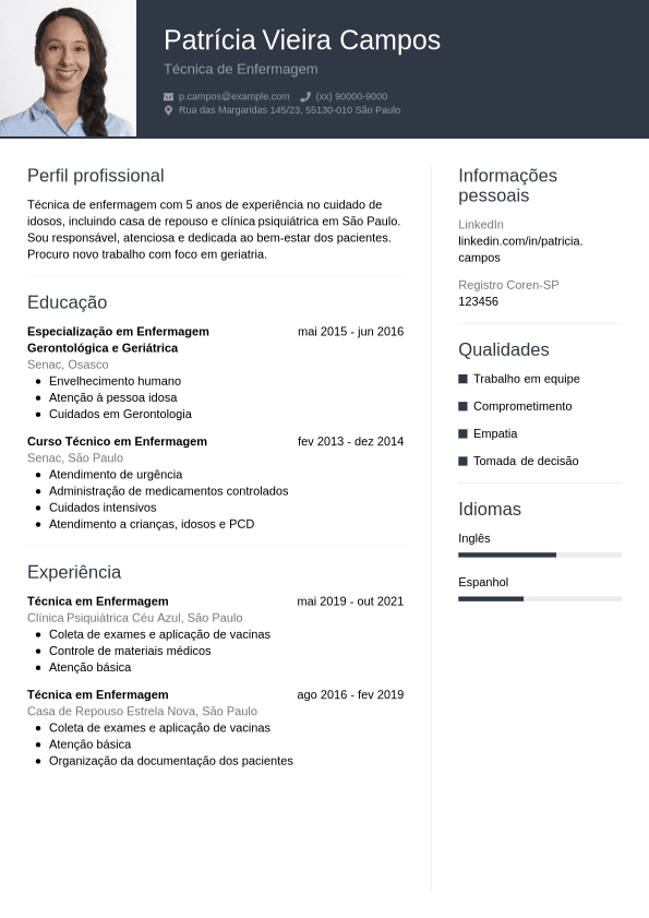 Modelos de currículo | Jobseeker