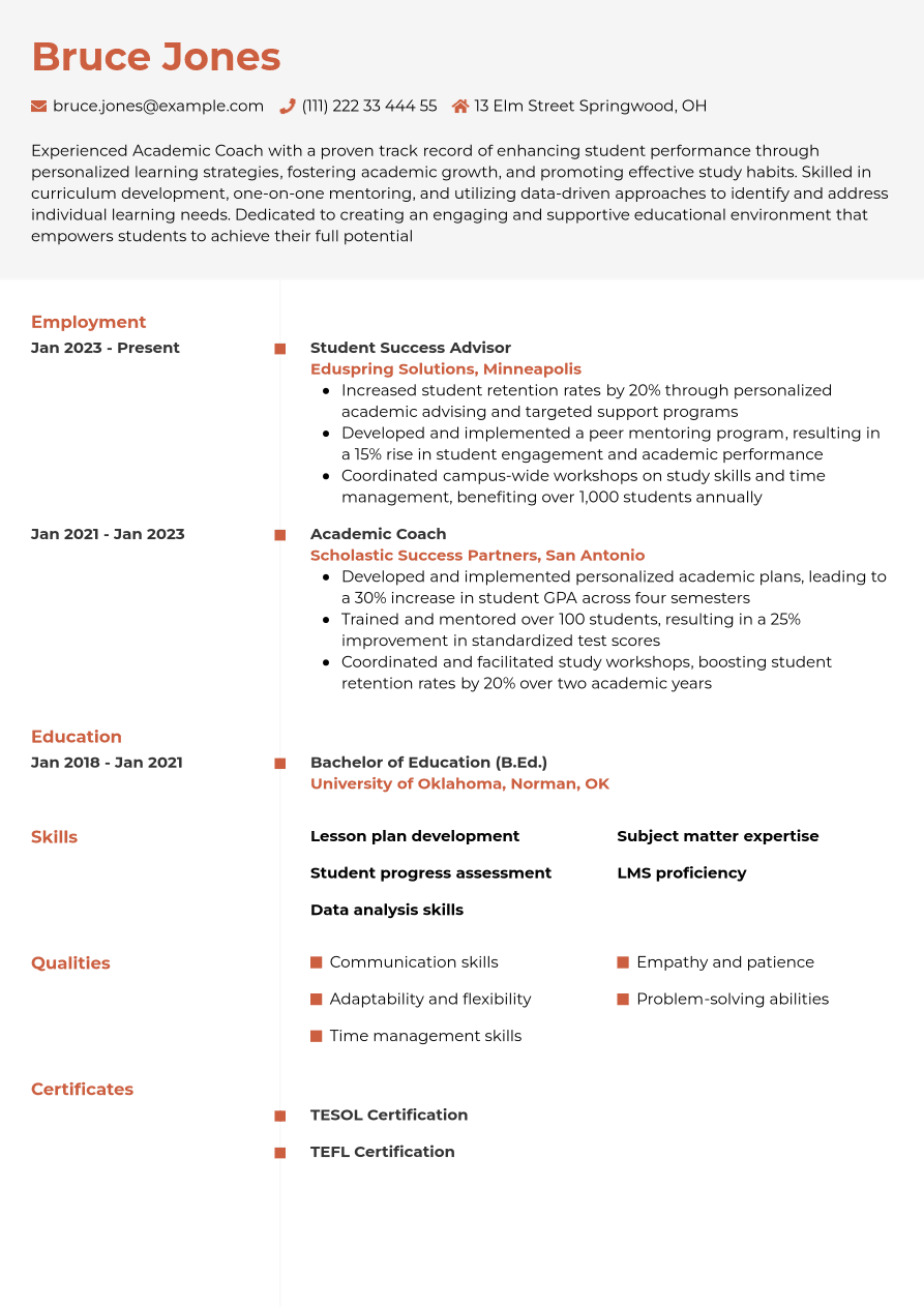 PwC Resume Example | Jobseeker