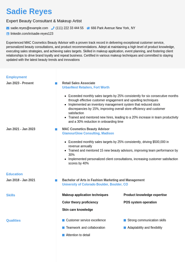 Brewer Resume Example | Jobseeker