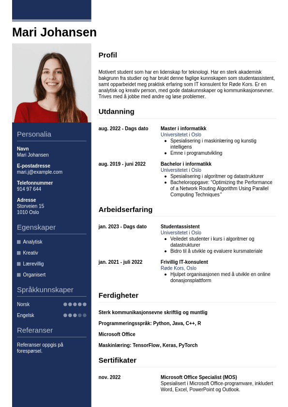 CV-eksempler | Jobseeker